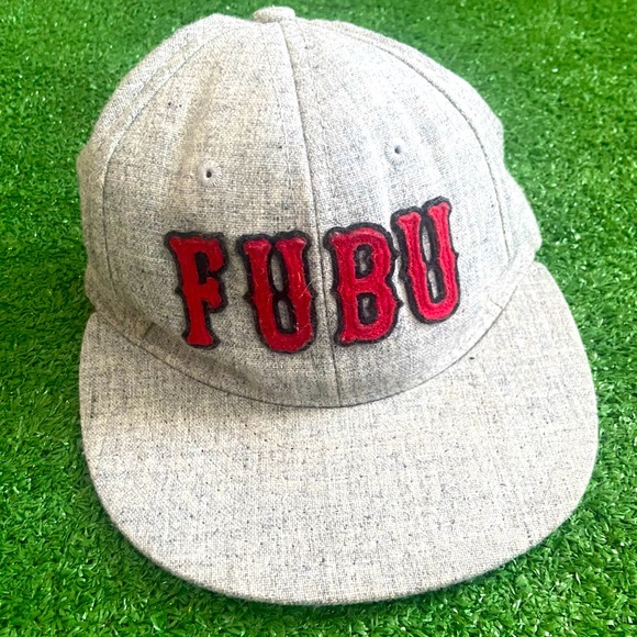 FUBU | Accessories | Rare Vintage Ebbetts Field Fubu Gray Wool Snapback ...